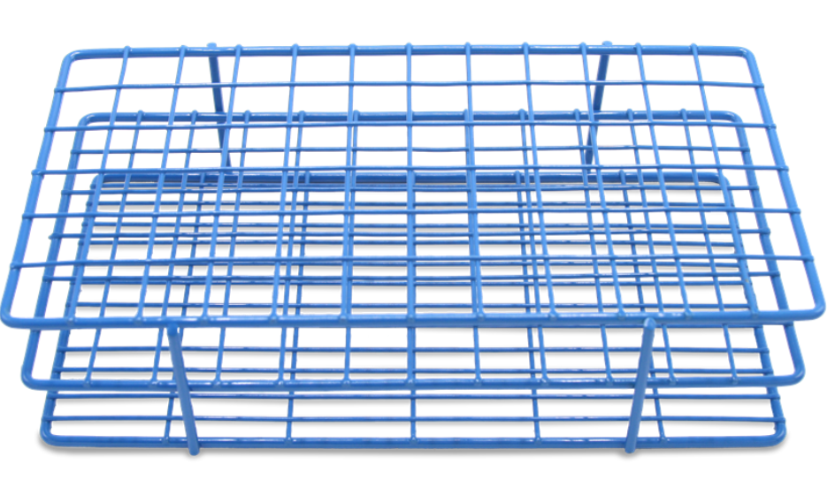 Gradilla de metal plastificada para tubos de ensayo de 19x20 mm - Galab