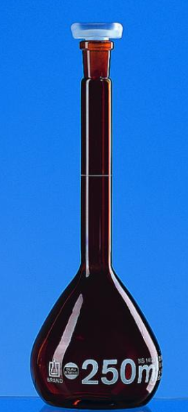 Matraz aforado ámbar clase A - Galab