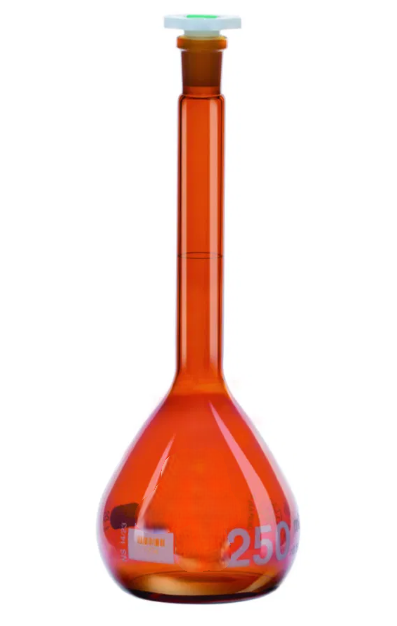 Matraz aforado ámbar clase A - Galab